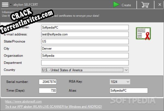Key generator (keygen) abylon SELFCERT » Download