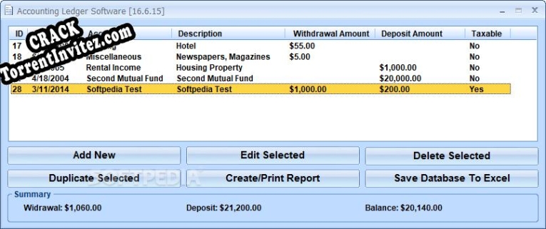 Accounting Ledger Software serial number generator » Download