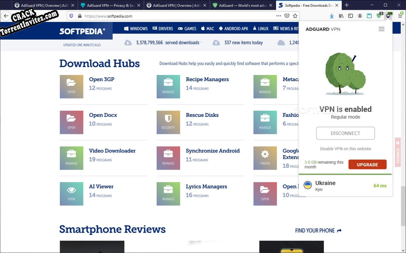 Free key for AdGuard VPN for Firefox » Download