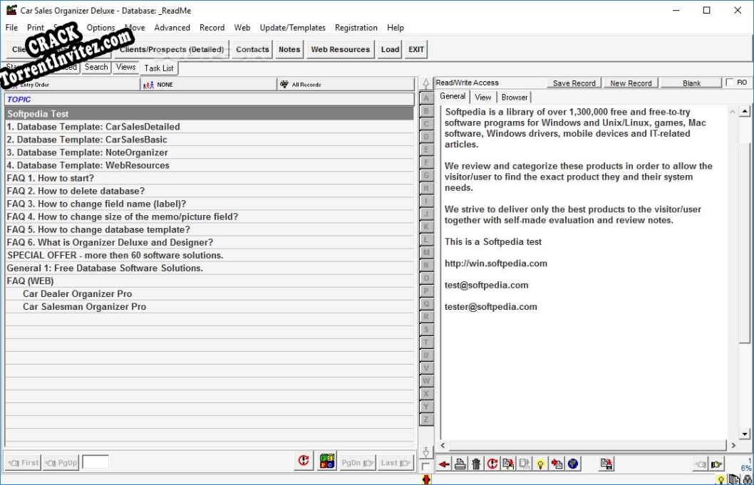 Free key for Car Sales Organizer Deluxe » Download