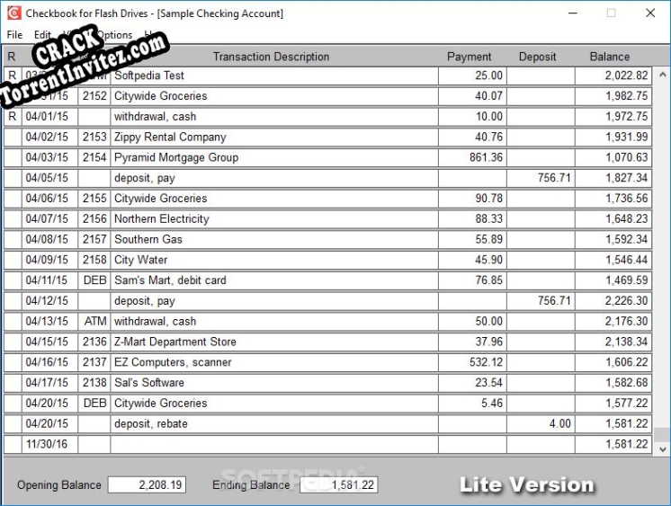 Checkbook for Flash Drives key generator » Download