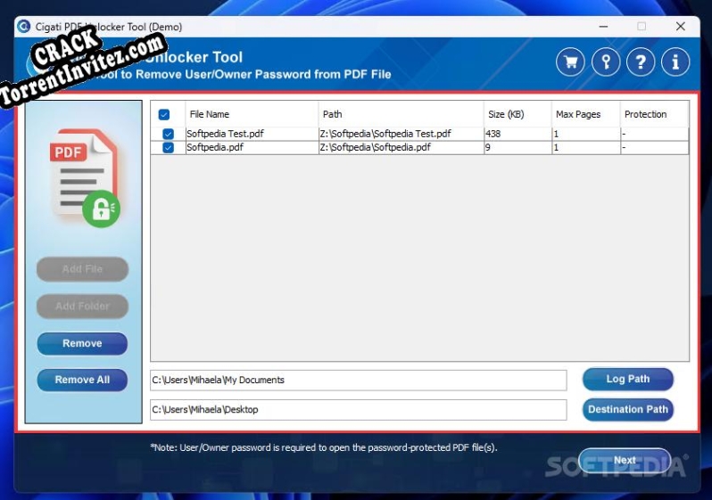 Key generator for Cigati PDF Unlocker » Download