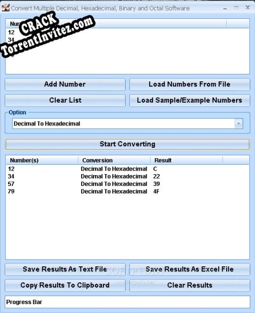 Free Key For Convert Multiple Decimal Hexadecimal Binary And Octal Software Download