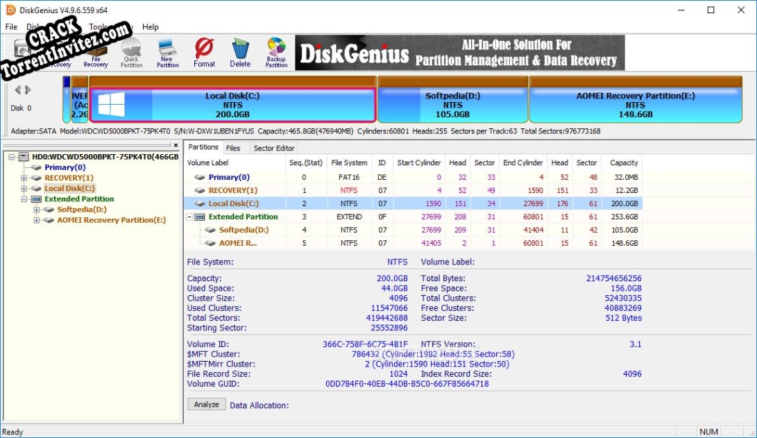 Key generator (keygen) DiskGenius (PartitionGuru) » Download