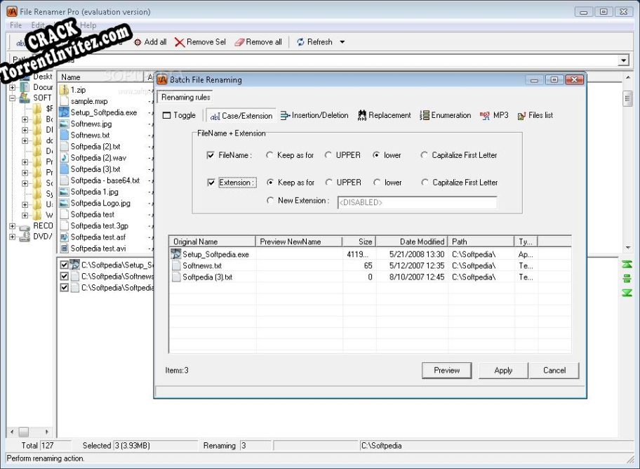 File Renamer Pro key free » Download