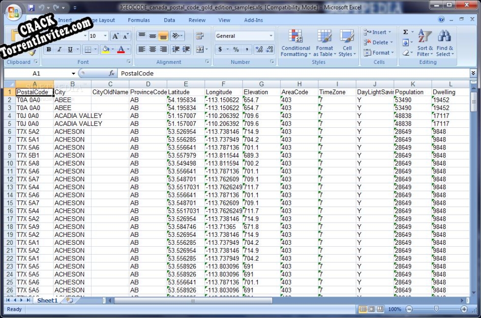 IGEOCODE Canada Postal Code Gold Edition serial number generator » Download