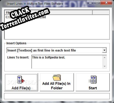 Insert Lines In Multiple Text Files Software activation key » Download