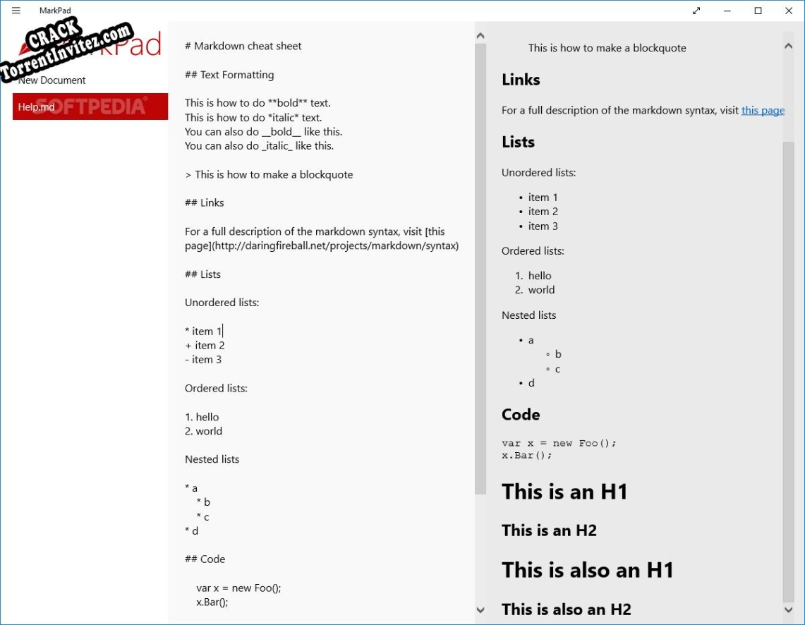 MarkPad serial number generator » Download