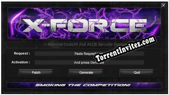 Registration key for the program Morovia Code39 (Full ASCII) Barcode ...