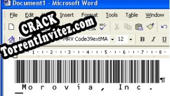 Registration key for the program Morovia Code39 (Full ASCII) Barcode ...