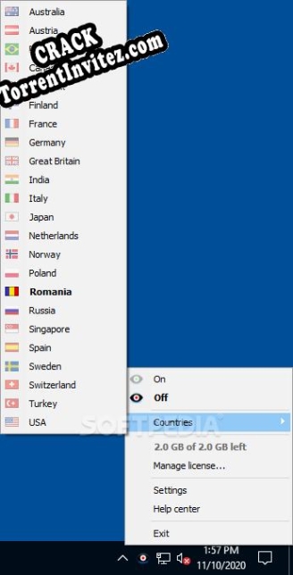 Registration key for the program OkayFreedom » Download