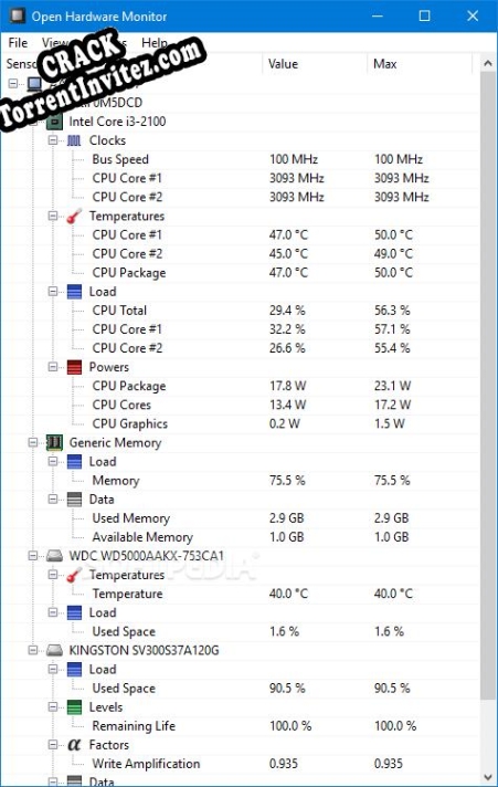 Activation key for Open Hardware Monitor » Download