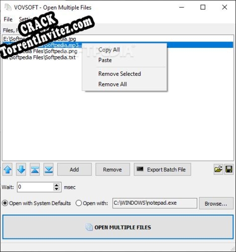 Open Multiple Files key generator » Download