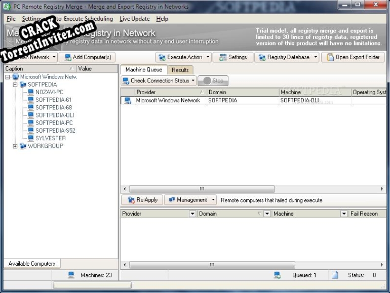 Registration key for the program PC Remote Registry Merge » Download