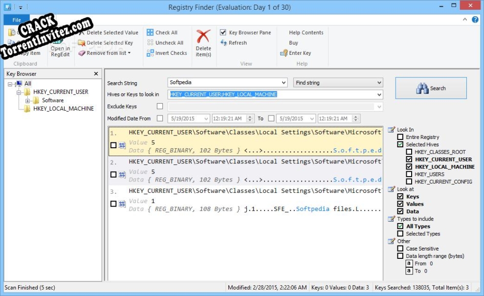 Key generator (keygen) Registry Finder » Download