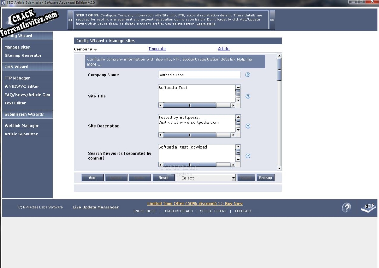 Key generator for SEO Article Submission Software Advanced » Download