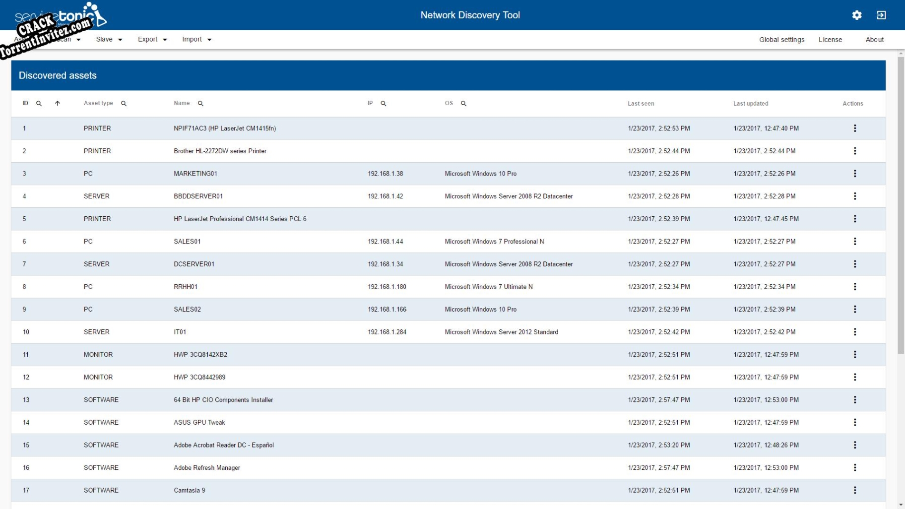 Key for ServiceTonic Network Discovery Tool » Download