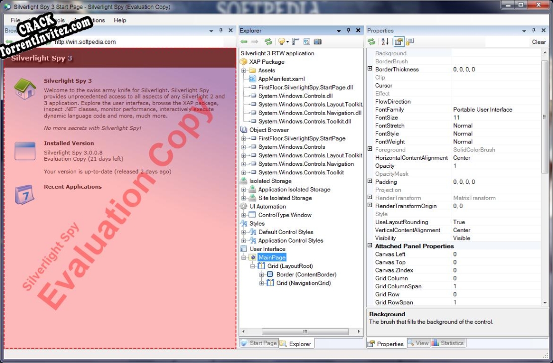 Free key for Silverlight Spy » Download