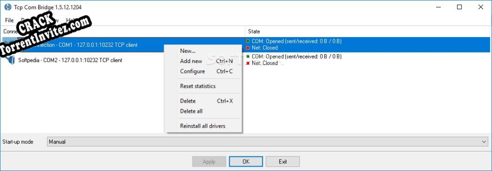 Activation key for TCP COM Bridge » Download