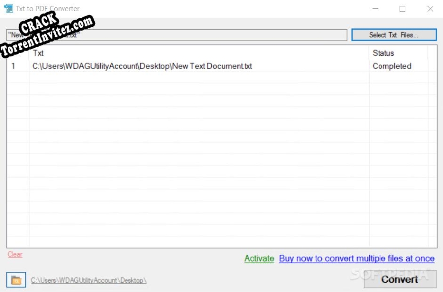 Txt to PDF Converter key free » Download
