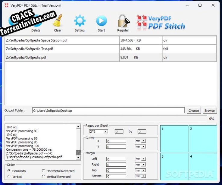 Registration key for the program VeryPDF PDF Stitch » Download