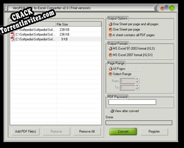 VeryPDF PDF to Excel Converter activation key » Download