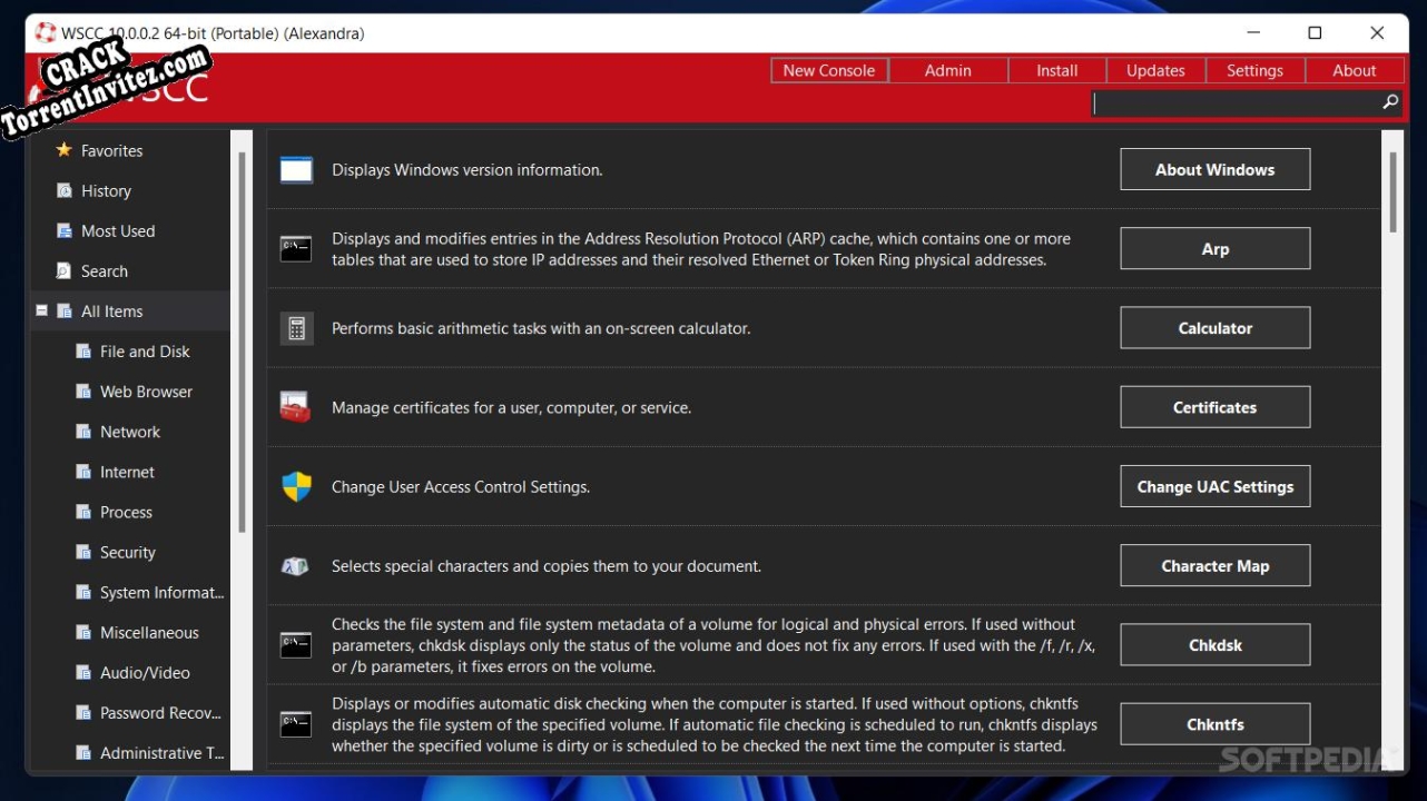 WSCC - Windows System Control Center Key generator » Download